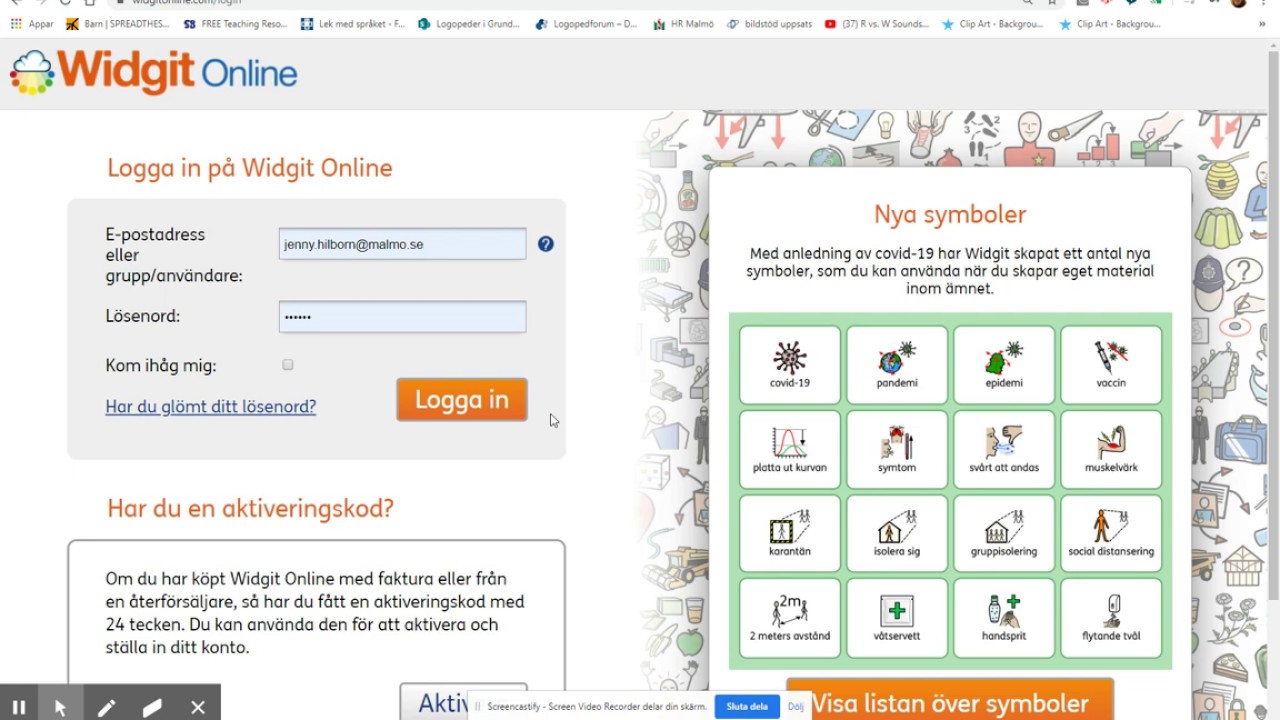 Kopiera bilder från Widgit online till andra program. - YouTube