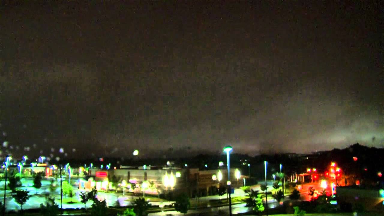 Severe Thunderstorm Dramatic Arrival @ Night - Time-Lapse HD from Dusk ...