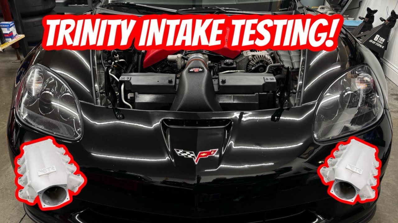 Stock LS7 Intake vs BTR Trinity - Cam Only C6 Z06 - YouTube