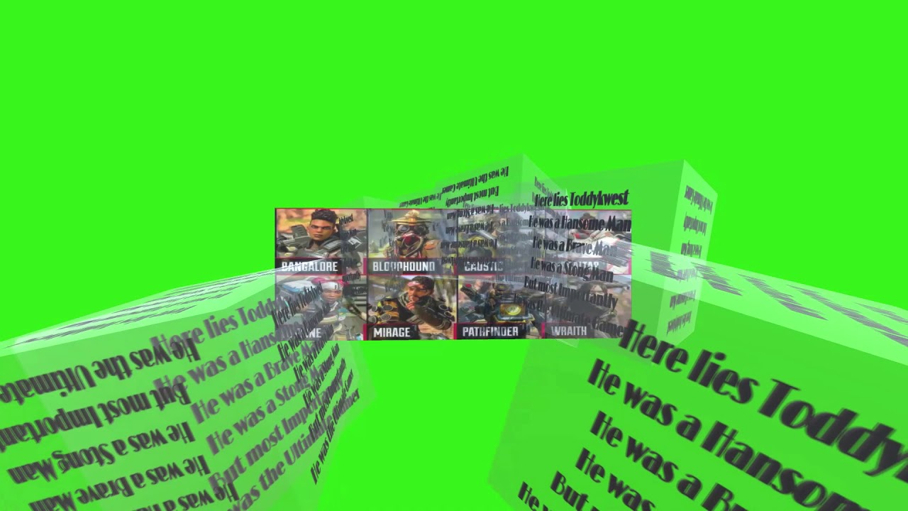 Apex Legends ToddyKwest Obit Green Screen Effect Royalty Free - YouTube