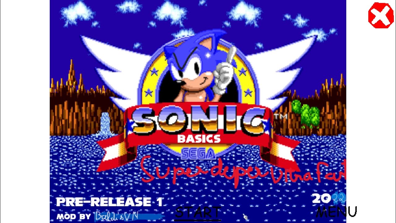 Sonic Basics Super Duper Ultra Fast Baldi's Basics Mod - YouTube