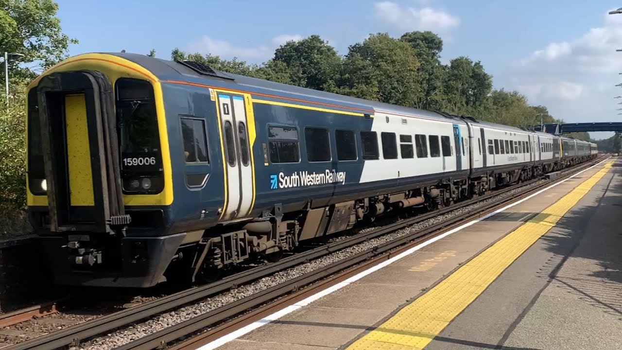 Trains at Esher - YouTube