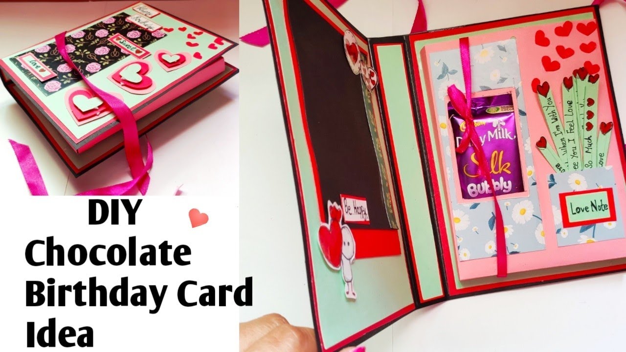Beautiful Handmade Chocolate Birthday Card // Birthday Gift Idea - YouTube