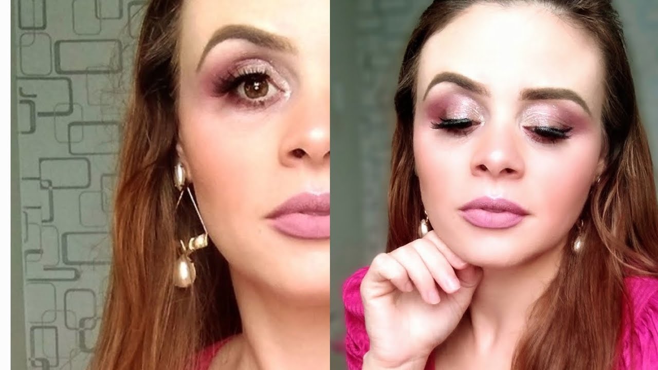 tutorial de olho rosa mais fácil do mundo - YouTube