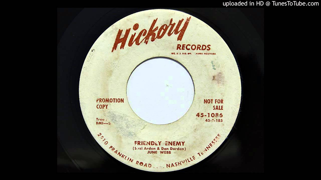 June Webb - Friendly Enemy (Hickory 1086) [1958 country] - YouTube