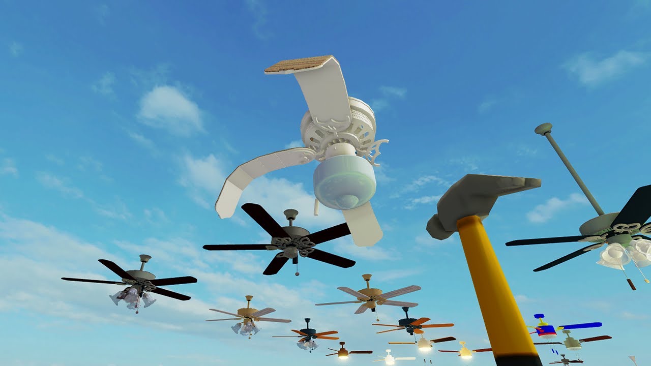 DESTROY ALOT OF CEILING FANS! Roblox Fan - YouTube