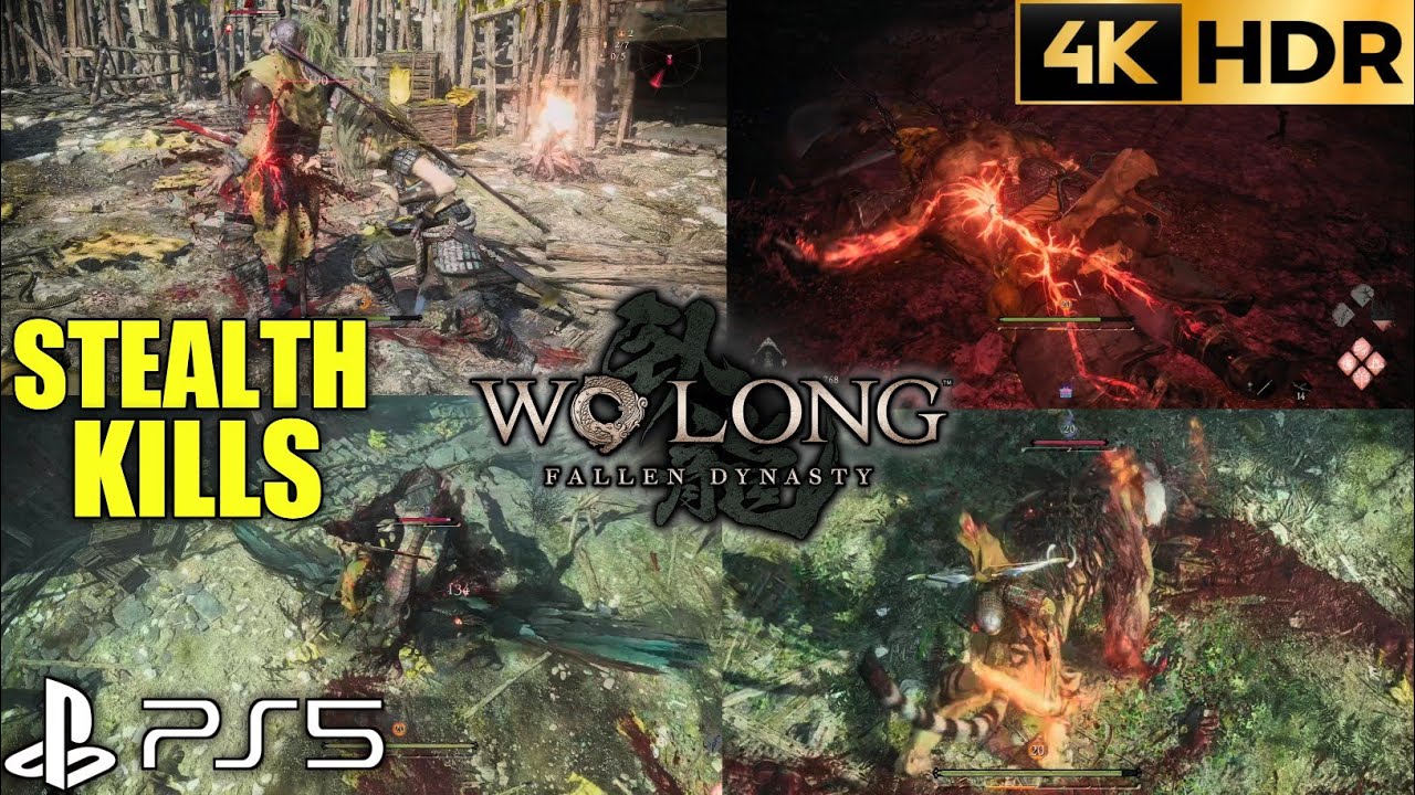 Stealth Kills Wo Long Fallen Dynasty Stealth Kills Gameplay Ps5 4k