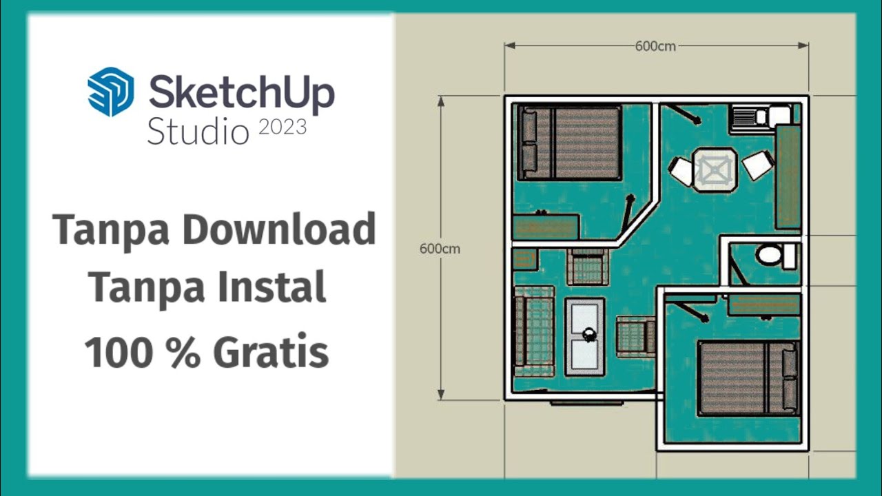 SKETCHUP GRATIS 2023 AMAN LEGAL RESMI !!! TAK PERLU CARA INSTAL SKETCHUP 2023 !! - YouTube