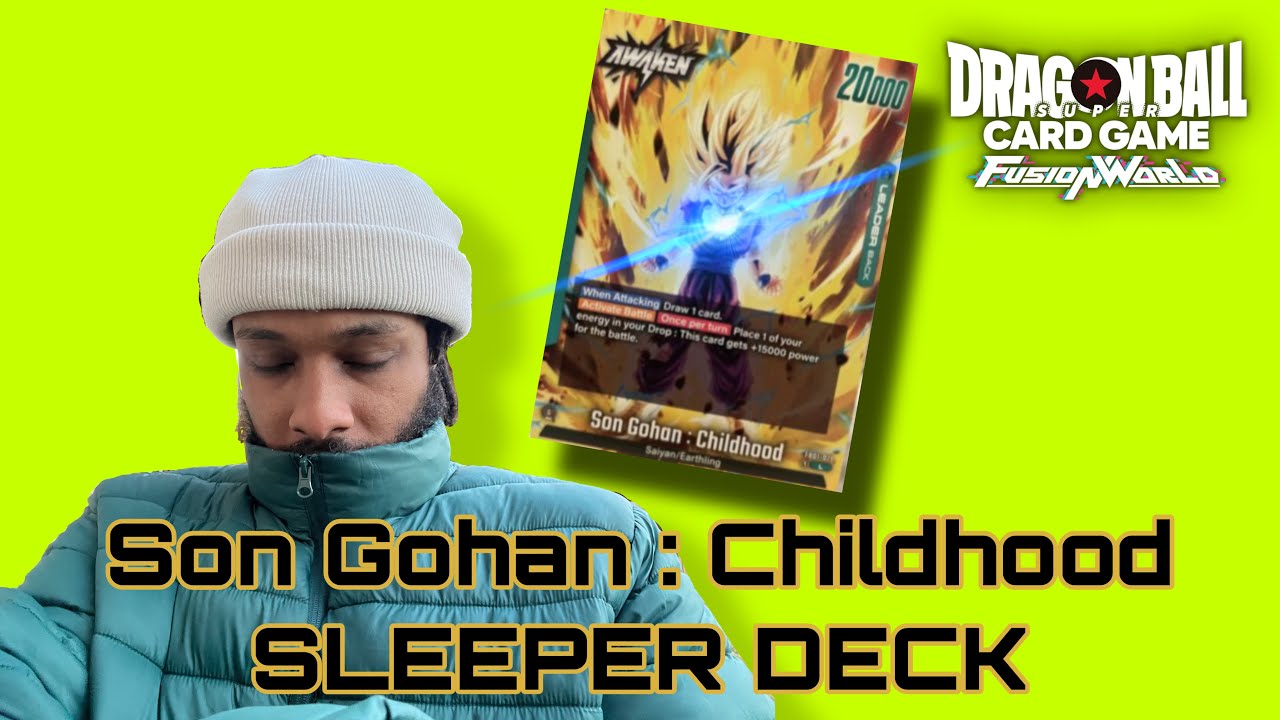 Gohan Childhood GREEN Deck Profile - DBS Fusion World - YouTube