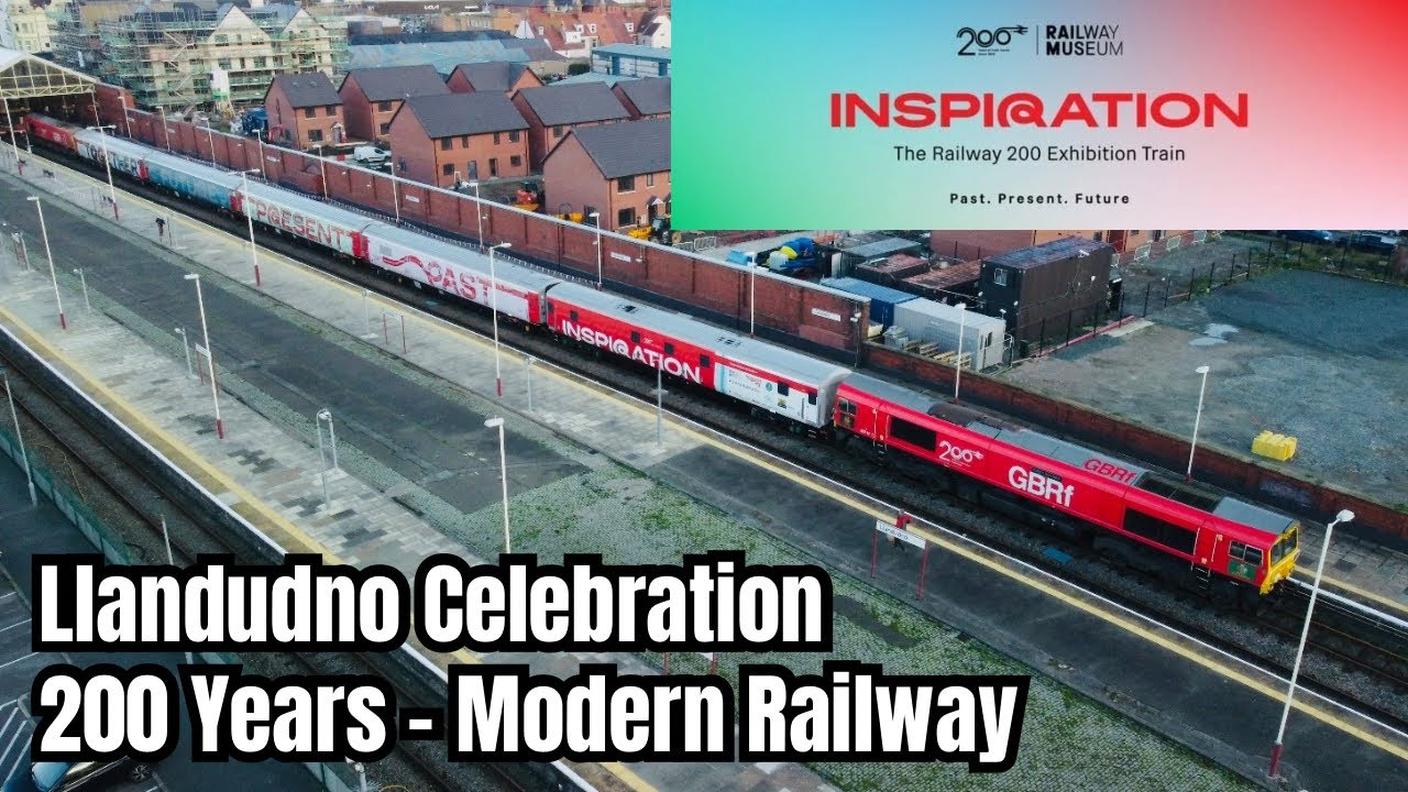 The Railway 200 Inspiration EXHIBITION TRAIN Visits Llandudno in North ...