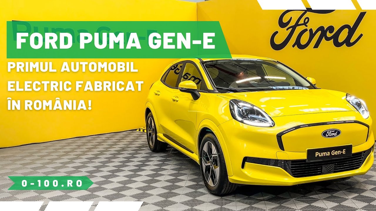 Ford Puma Gen-E, primul automobil electric fabricat în România - YouTube