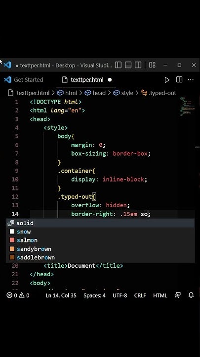 Css Auto Typing Effect And Some Html Html Css Html Css Python Webdesign Mktechnologygyan
