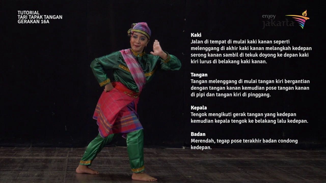 TUTORIAL TARI BETAWI, TARI TAPAK TANGAN - YouTube