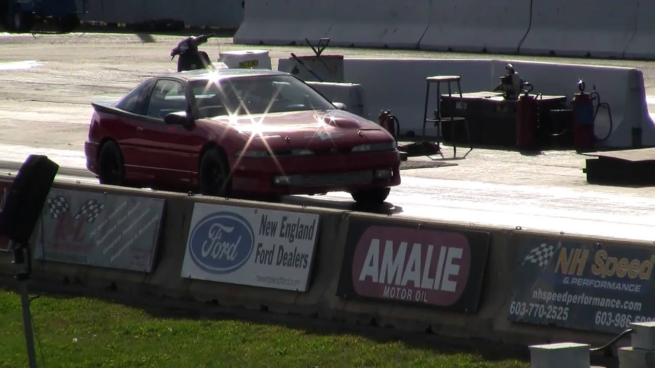 Mike Rizzotti 1g eagle talon, 45 psi in 2nd, so close to that 9 - YouTube