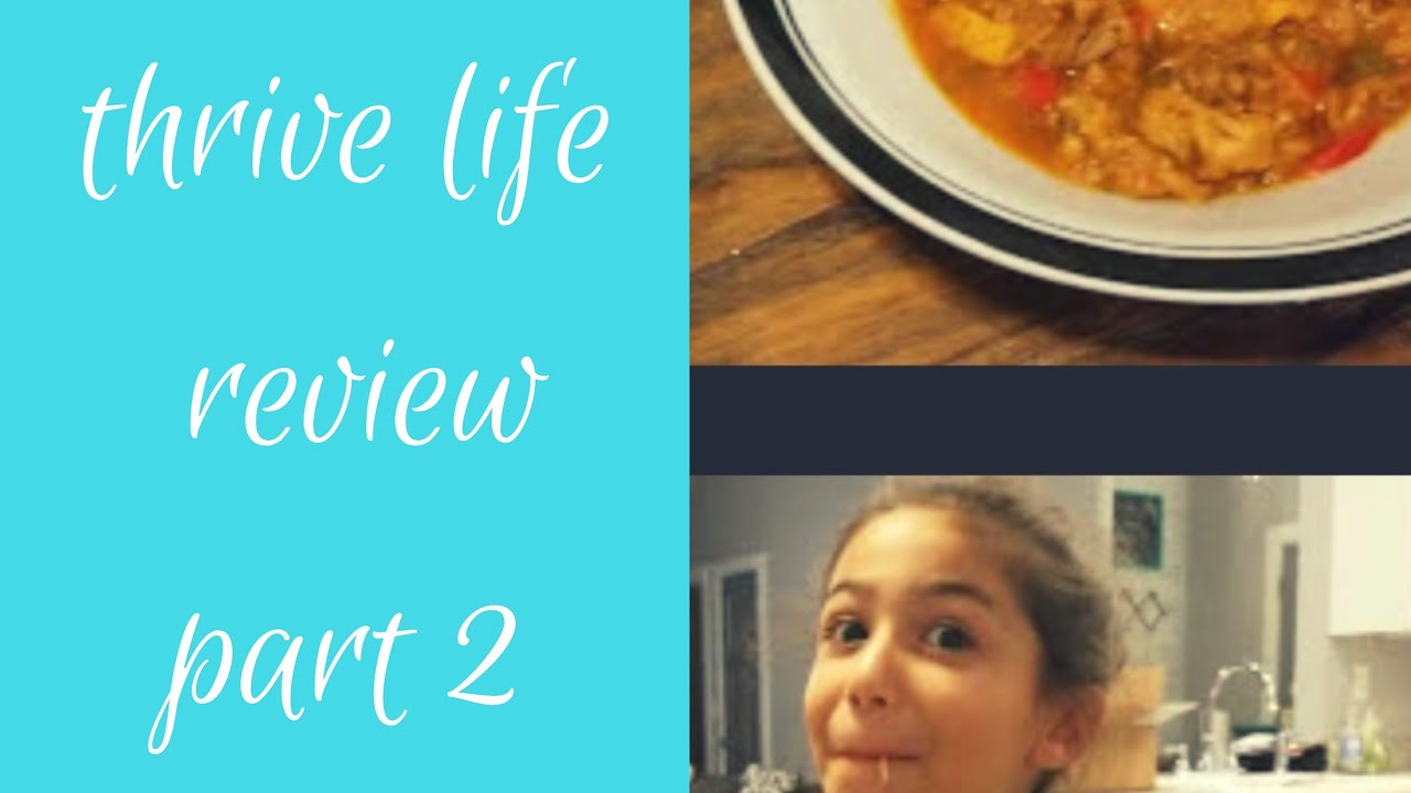 Thrive life review:part 2 - YouTube