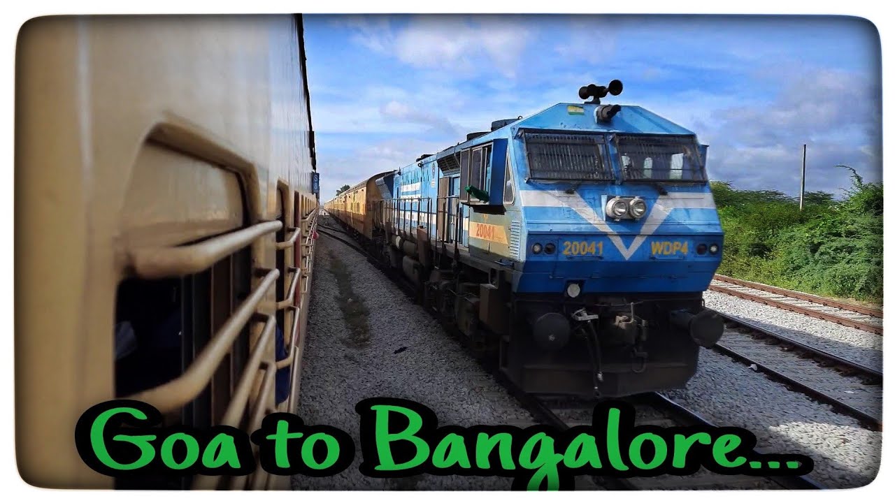 MADGAON to YESHWANTPUR : Train Journey through Pure Diesel section ...