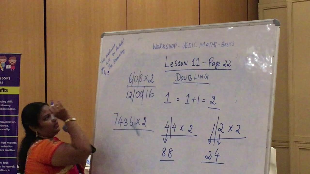 Vedic Maths Doubling Method (Any number multiplied by 2) - YouTube