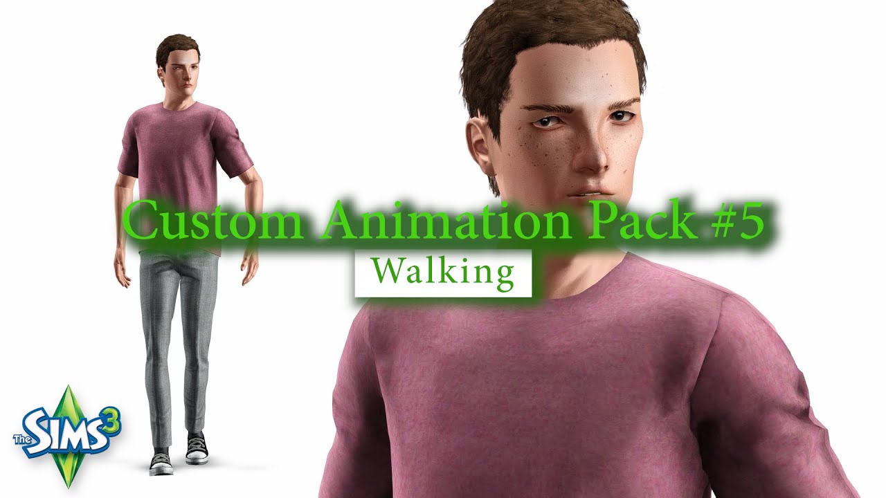 💲 Custom Animation Pack №5 | Walking | The Sims 3 (DOWNLOAD) 💲 - YouTube