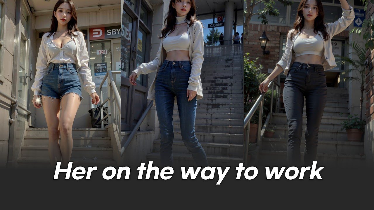[Ai art] 출근길 룩북 Lookbook on your way to work vrog lookbook ai model ...