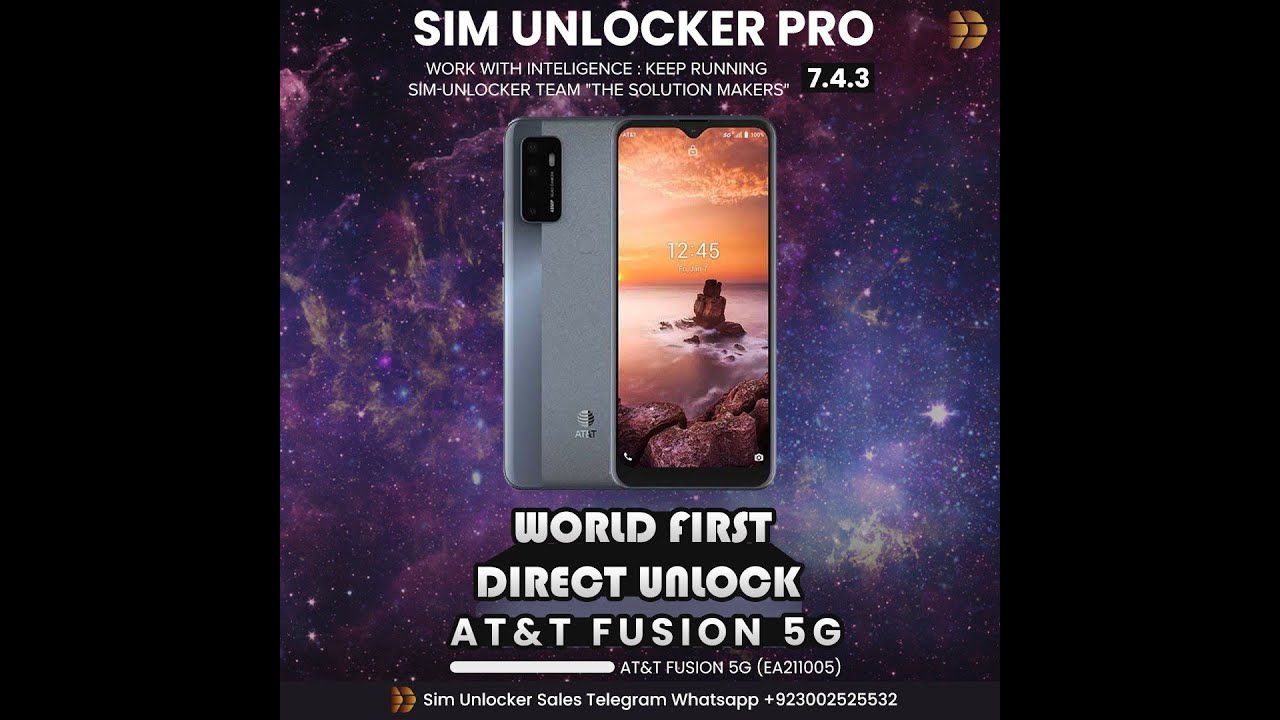 SIMUNLOCKER PRO 7.4.3 , World-First AT&T Fusion 5G Unlock - YouTube