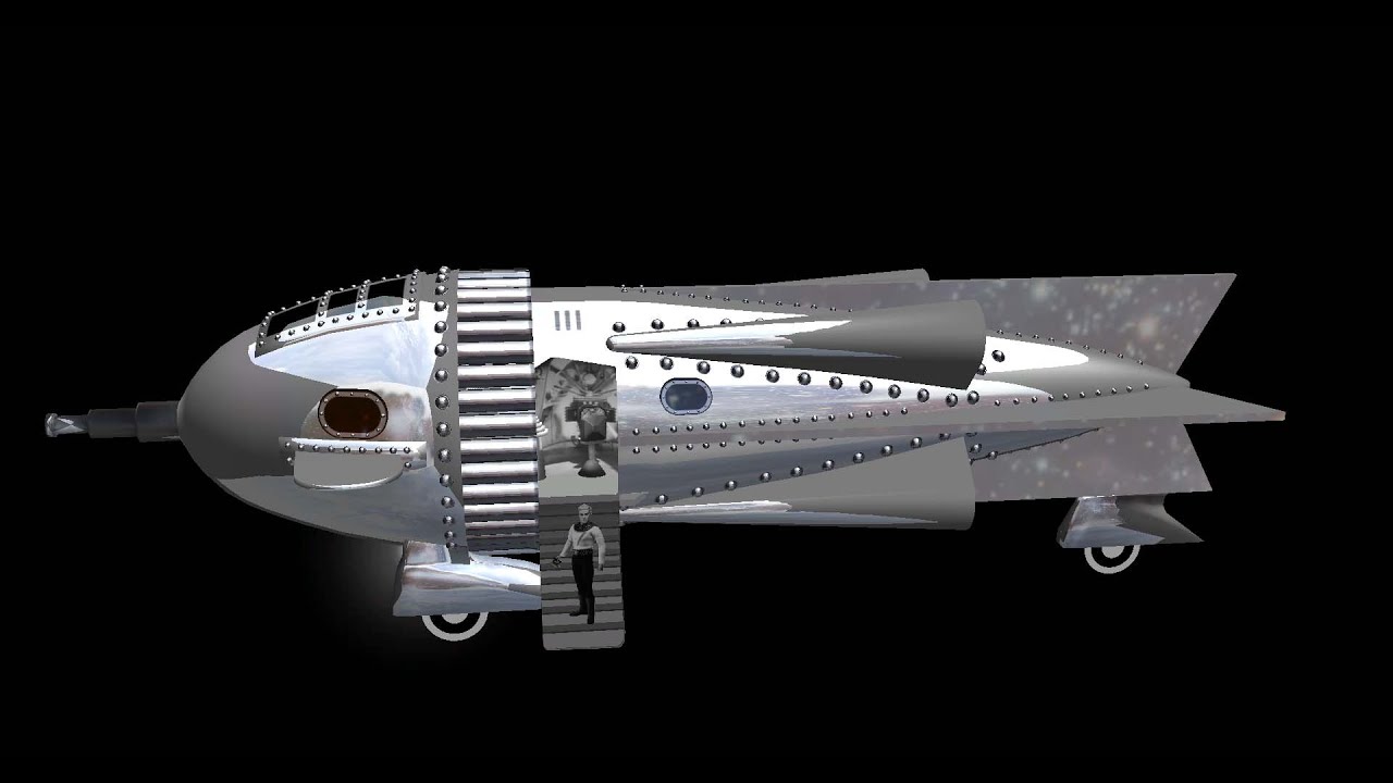 Flash Gordon Rocket Ship For Phoenix Flight Sim - YouTube