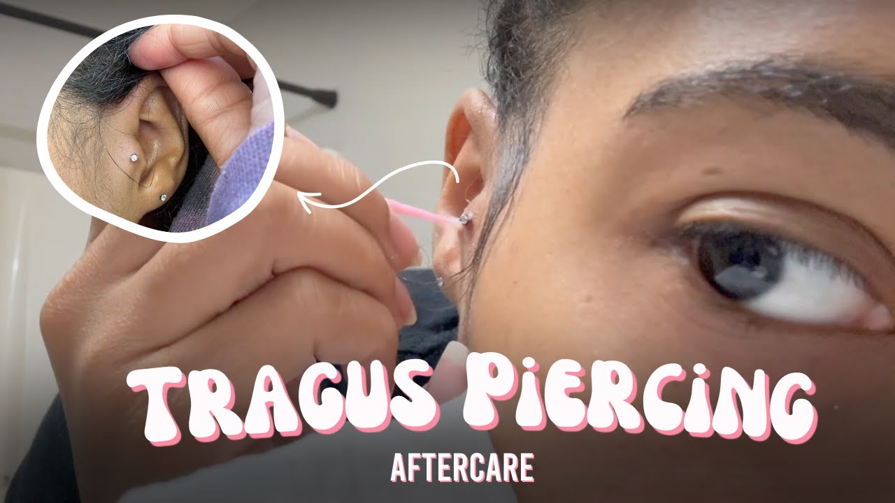 Tragus Piercing Aftercare at Home - YouTube