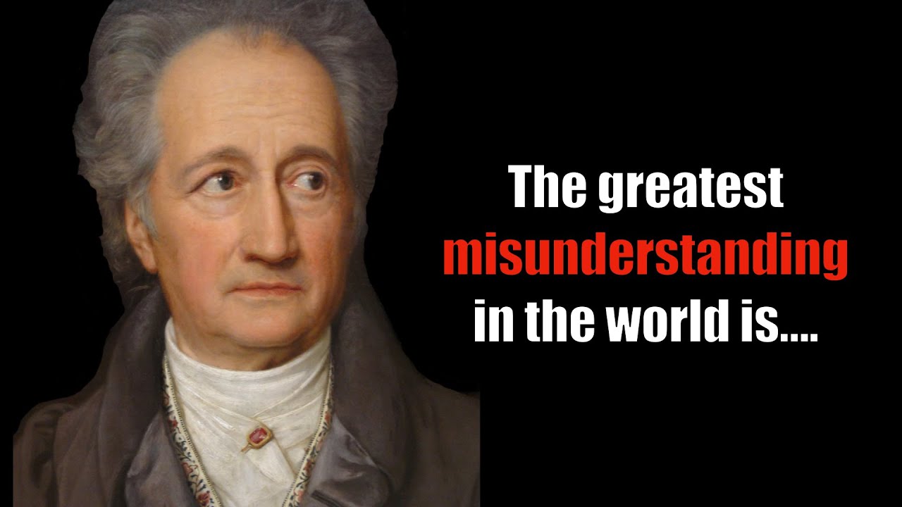 The universal genius Goethe's quotes for your life - YouTube