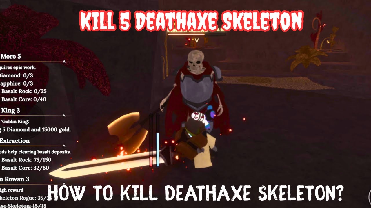 Kill Deathaxe Skeleton in The Forge - Roblox | Chichi Playz #theforge # ...