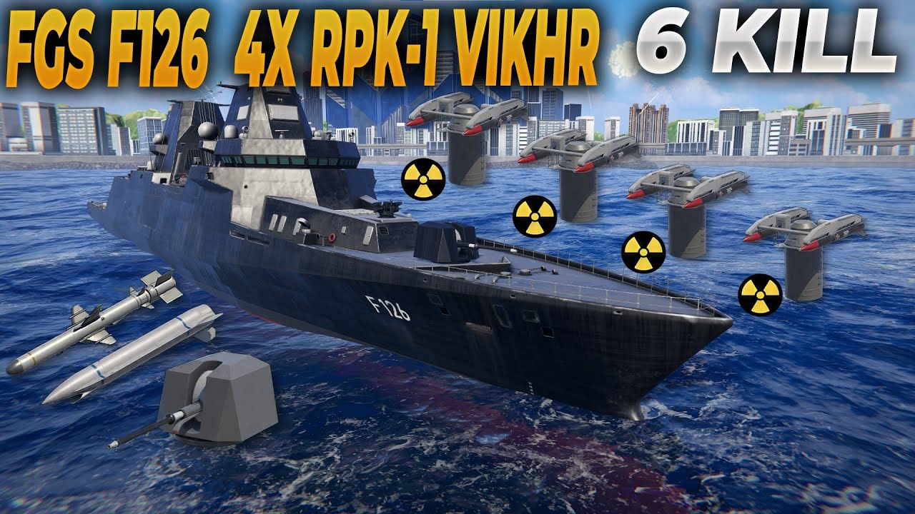 FGS F126 4X RPK-1 VİKHR GAMEPLAY - Modern Warships - YouTube