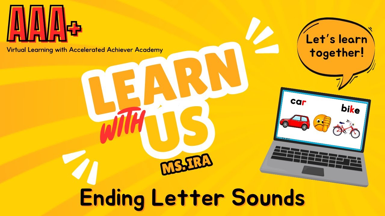 Learn with Us: Ending Letter Sounds – Interactive Phonics Lesson for ...