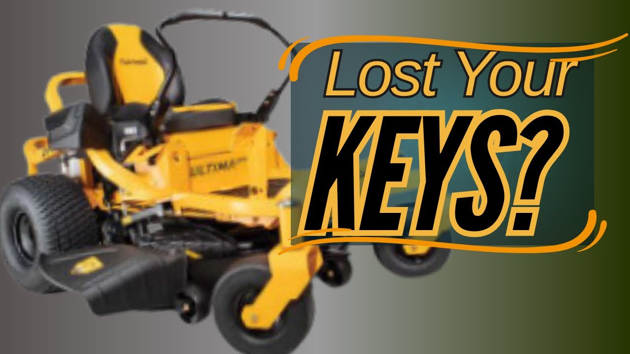 Lost Your Cub Cadet Keys? Don't Worry, Do This! - YouTube