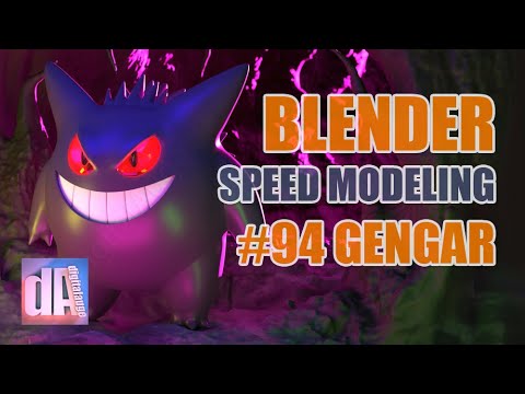 Blender Speed Modeling - Pokemon Nr. 94 Gengar - YouTube