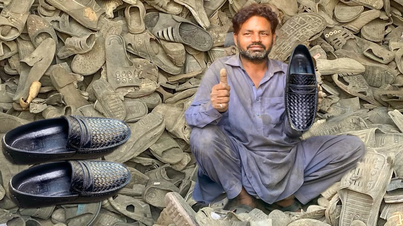 How old plastic Shoes are recycled to make new shoes|Amazing recycling ...