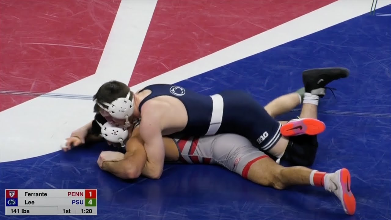 141lbs Nick Lee (Penn State) dec Carmen Ferrante (Penn) - YouTube