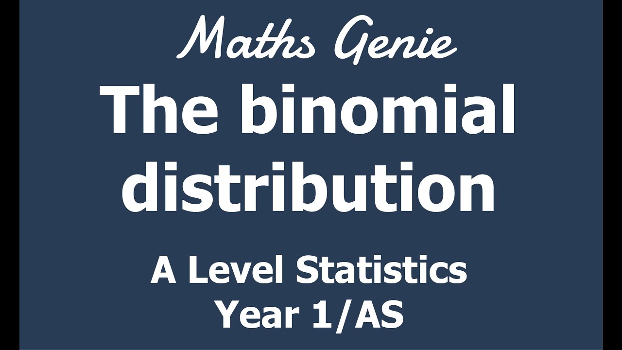 The binomial distribution - YouTube