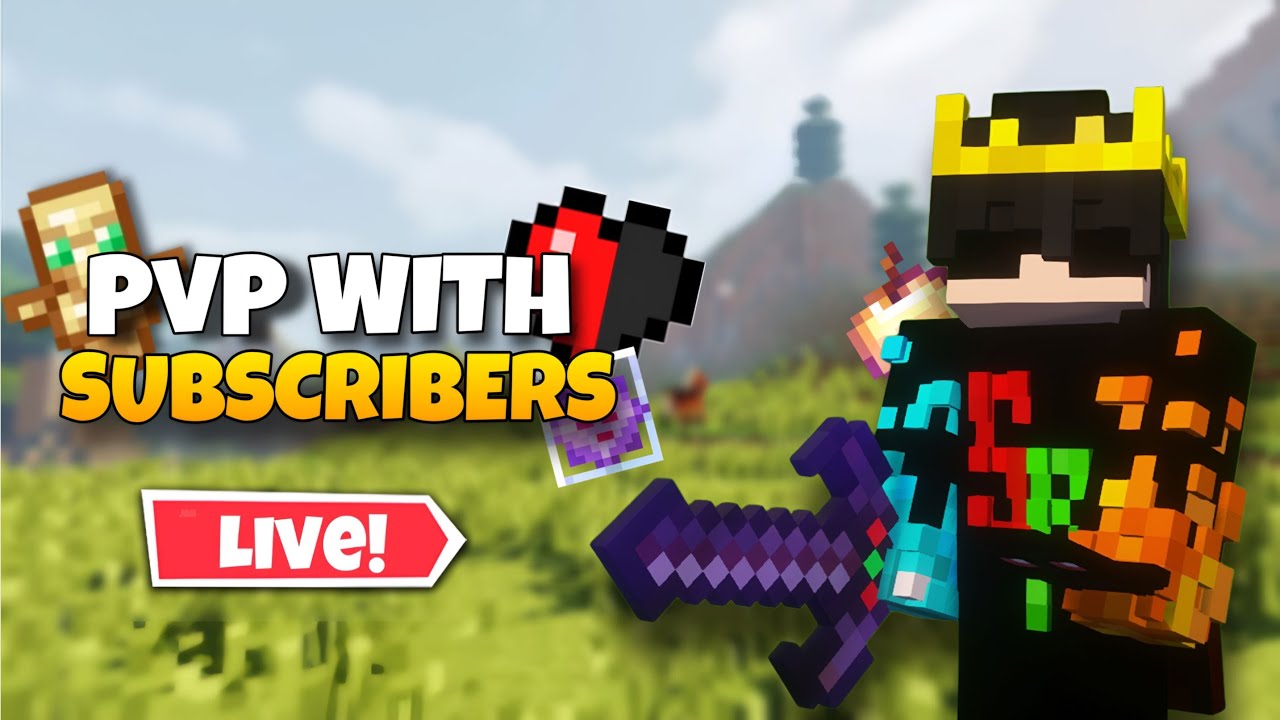 PvP With Subscriber's In Java + MCPE Minecraft Servers - YouTube