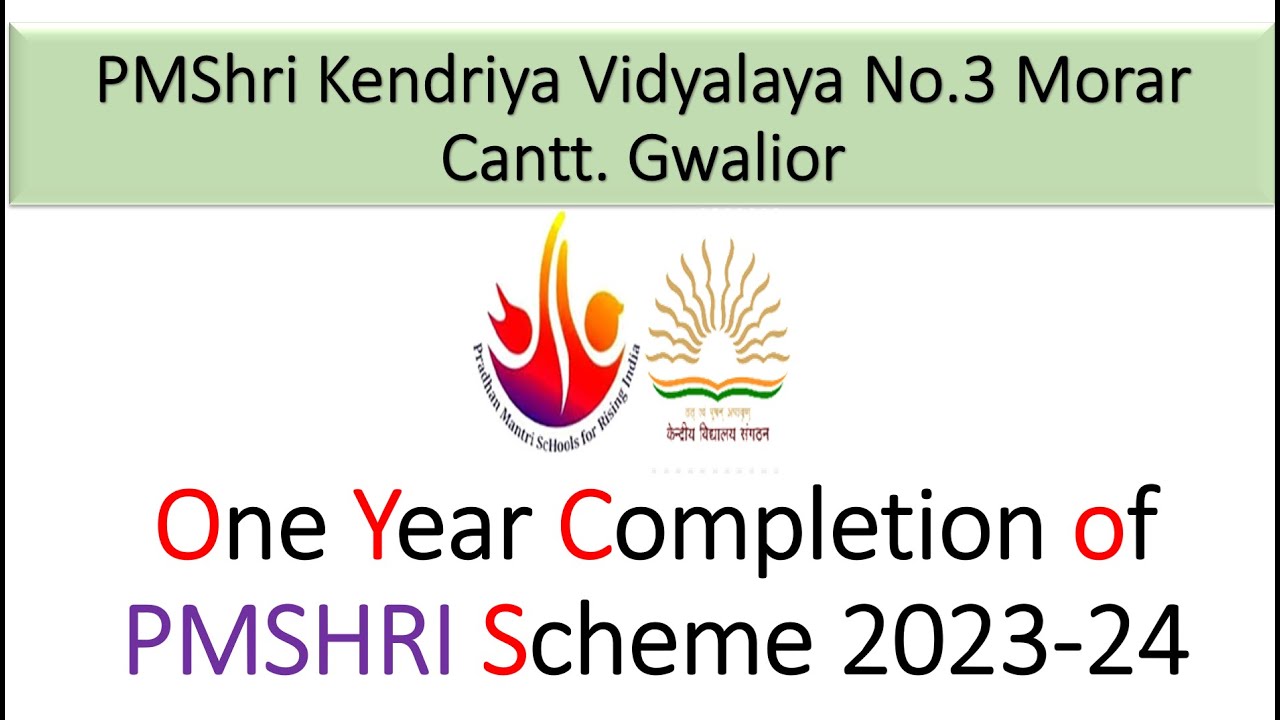 KV3 GWL PMSHRI COMPLETION OF ONE YEAR 2023-24 - YouTube
