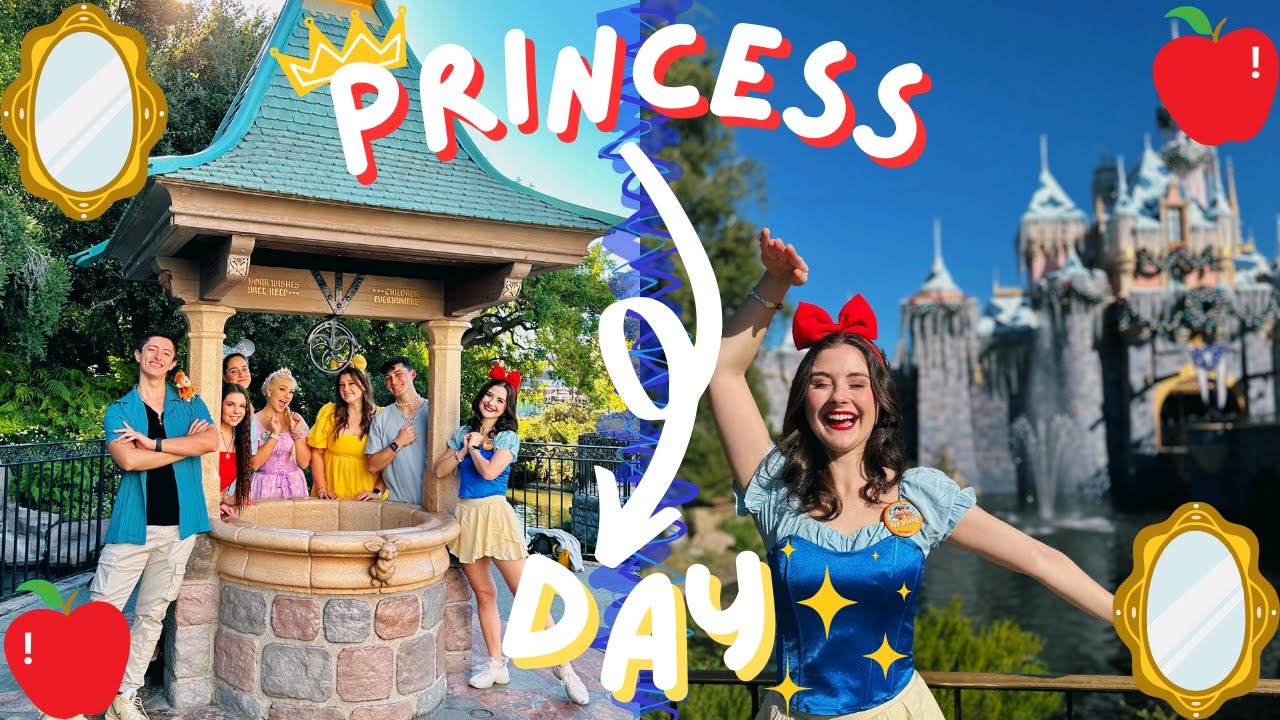 PRINCESS DAY AT DISNEYLAND DAY 2 - YouTube