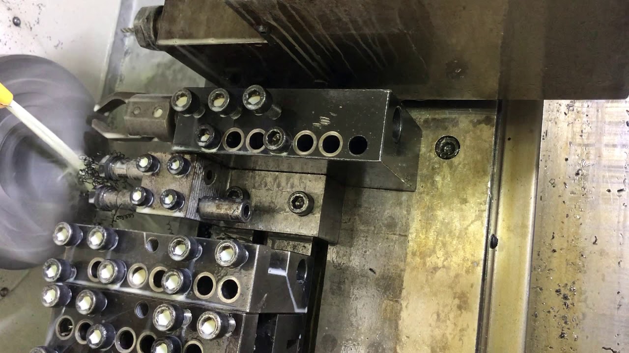 CNC Turning machining PEEK plastic rod - YouTube