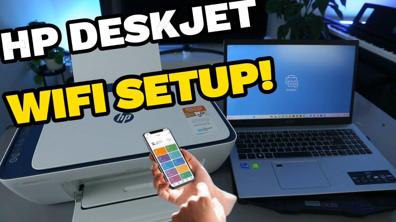 HOW TO DO HP Deskjet WIFI SETUP| HP DESKJET 2700E WIFI SETUP - YouTube