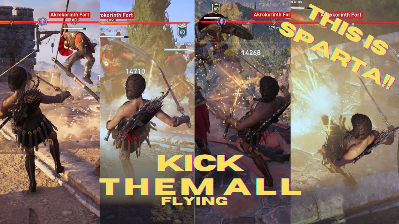 Kick Them All : Launch Spartan Fort Guard Flying - Assassin Creed ...