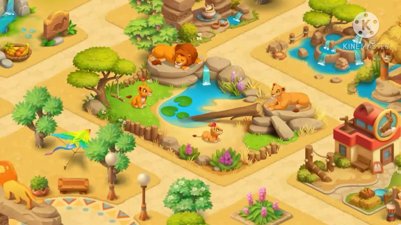 Wildscapes unlocked panda, Giraffe, tiger, peacocks, rinoo, lion ...