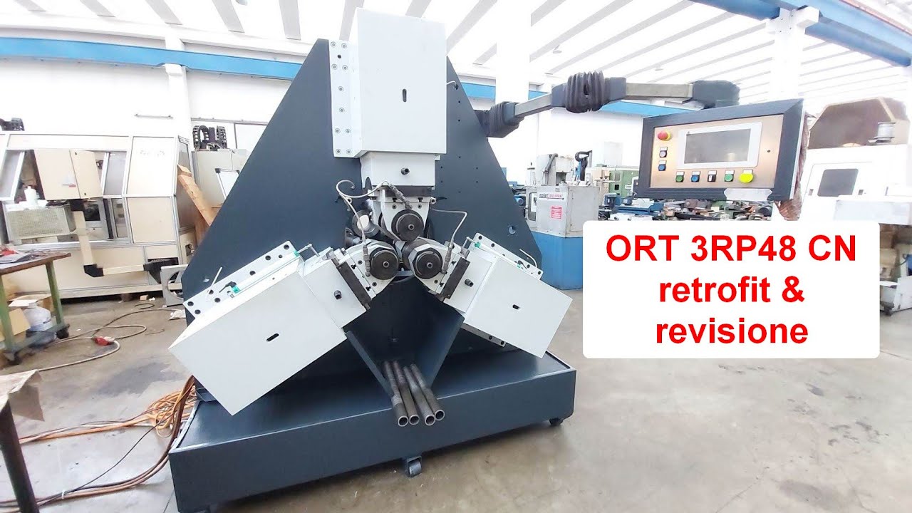 Rullatrice ORT 3RP48 revisione retrofit - CN PLC - overhauled thread ...