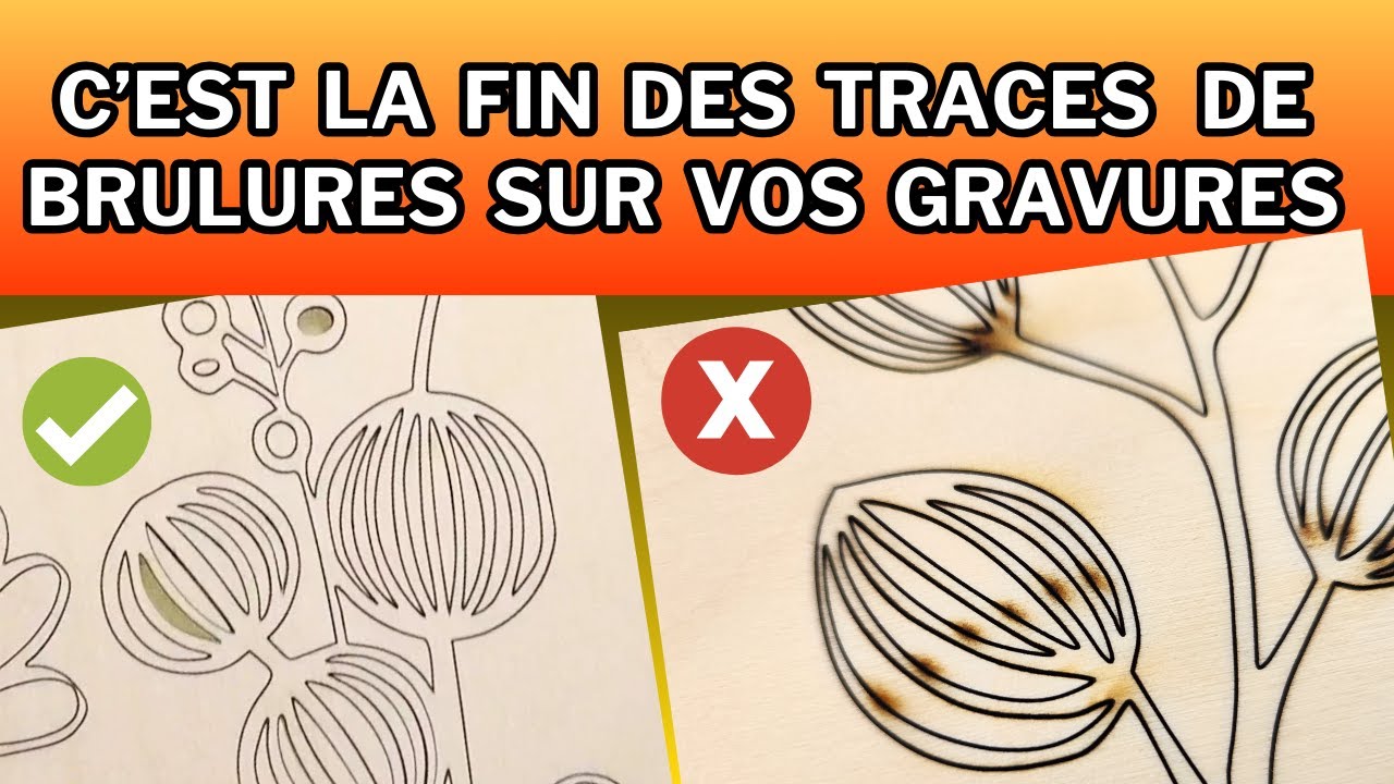 Comment nettoyer les traces de brûlure de gravure laser ? - YouTube