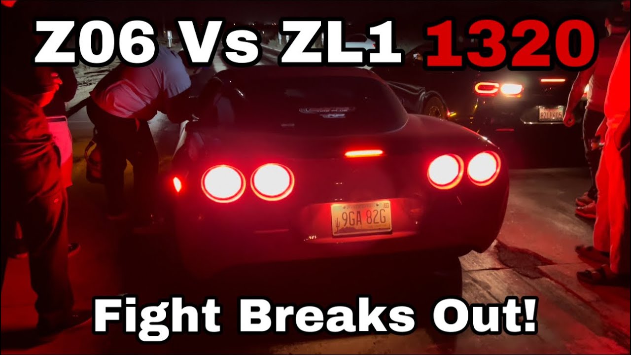 ZL1 Vs C6 Z06! Fight Almost Breaks Out! #Chevrolet #ZL1 #Z06 - YouTube
