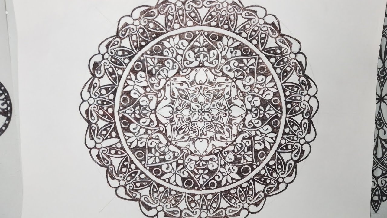 How To Draw Mandala Step By Setp || Mandala Art Of Patterns || Pen ...