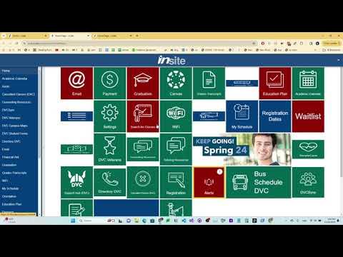 How to add a class to your waitlist via the Insite Portal - Diablo Valley College, DVC - YouTube