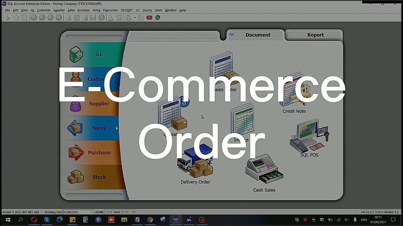 E-commerce Order 网店订单整理 | SQL Accounting - YouTube