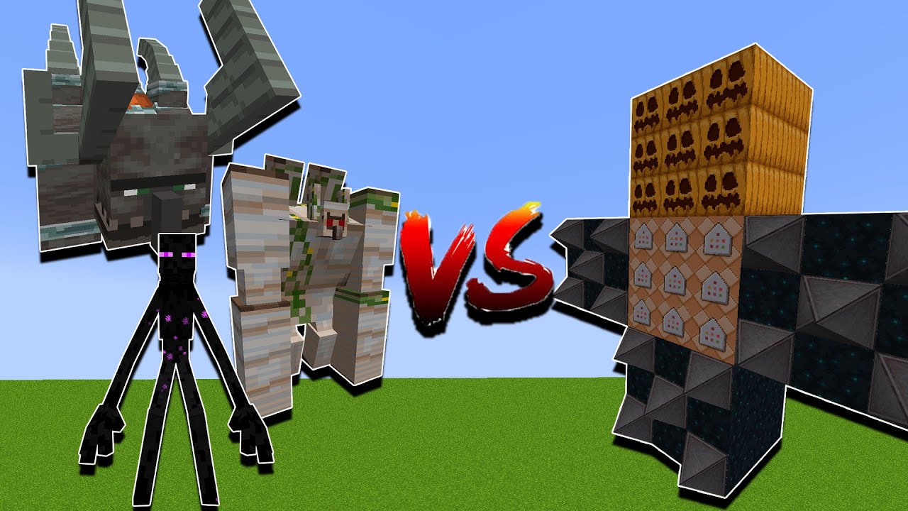 MUTANT WARDEN vs MINECRAFT BOSSES - YouTube