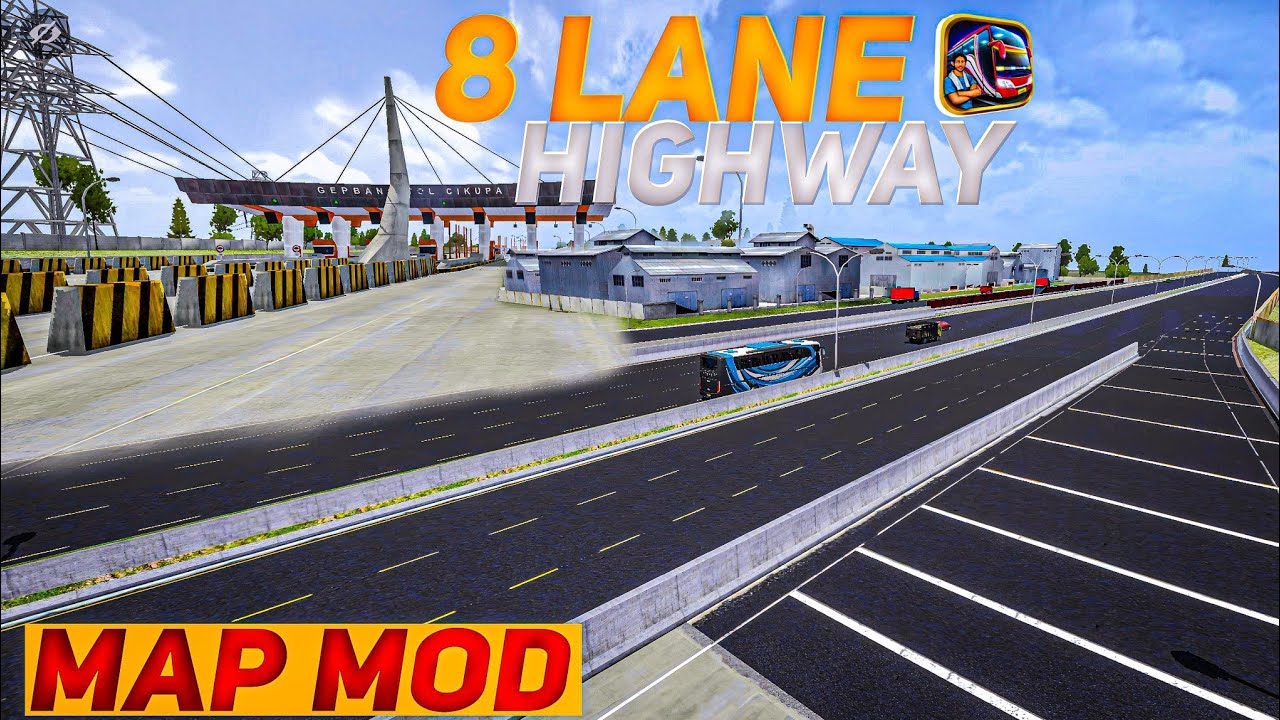 How to add 8 lane highway - map mod in bus simulator indonesia update ...